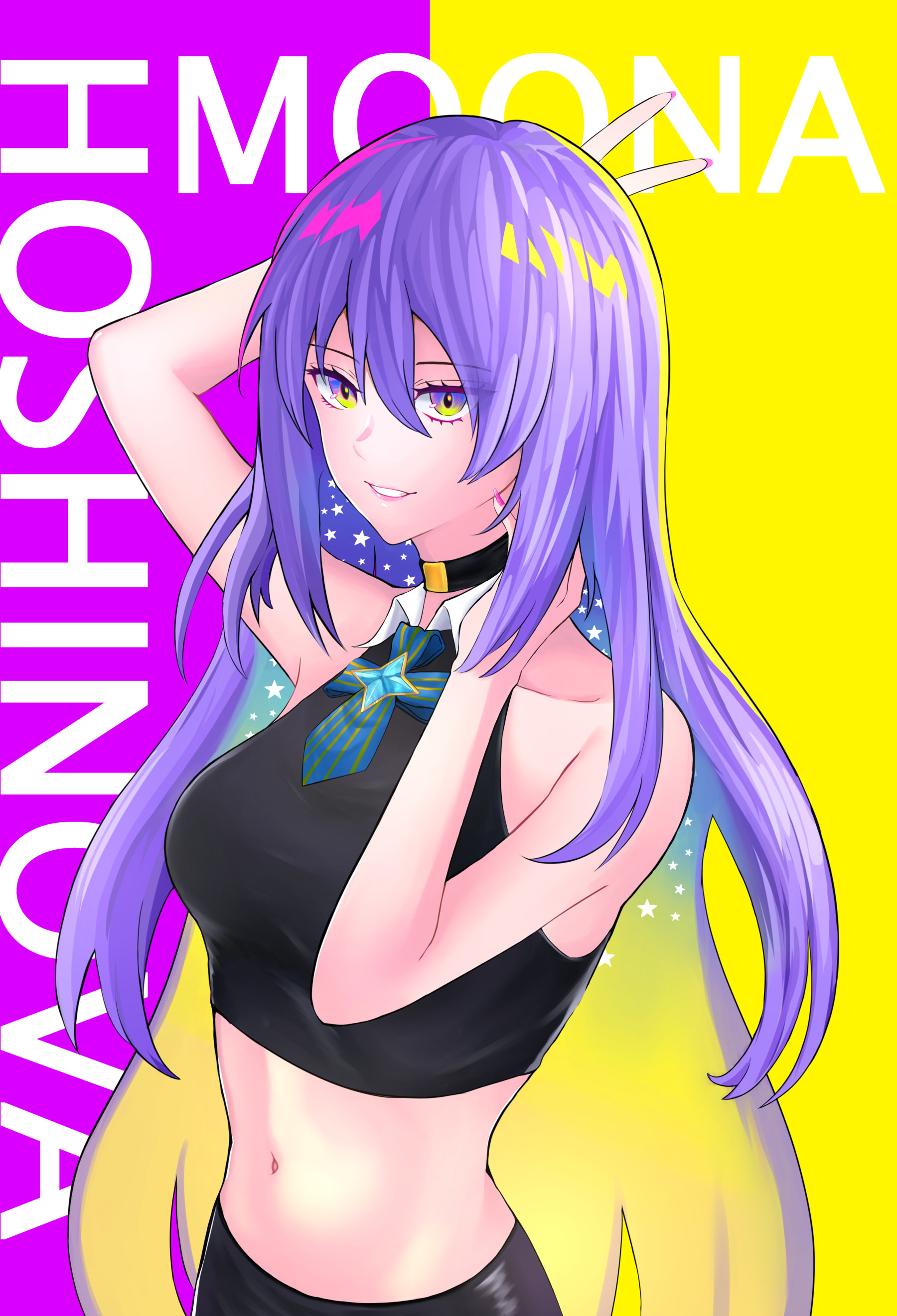 ArtStation - Moona Hoshinova Vtuber Illustration | Artworks