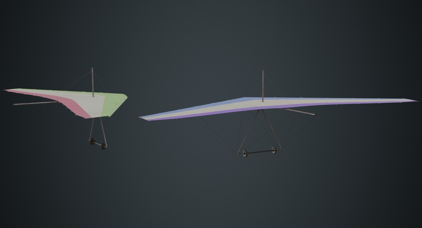 ArtStation - Hang Glider 1B | Game Assets