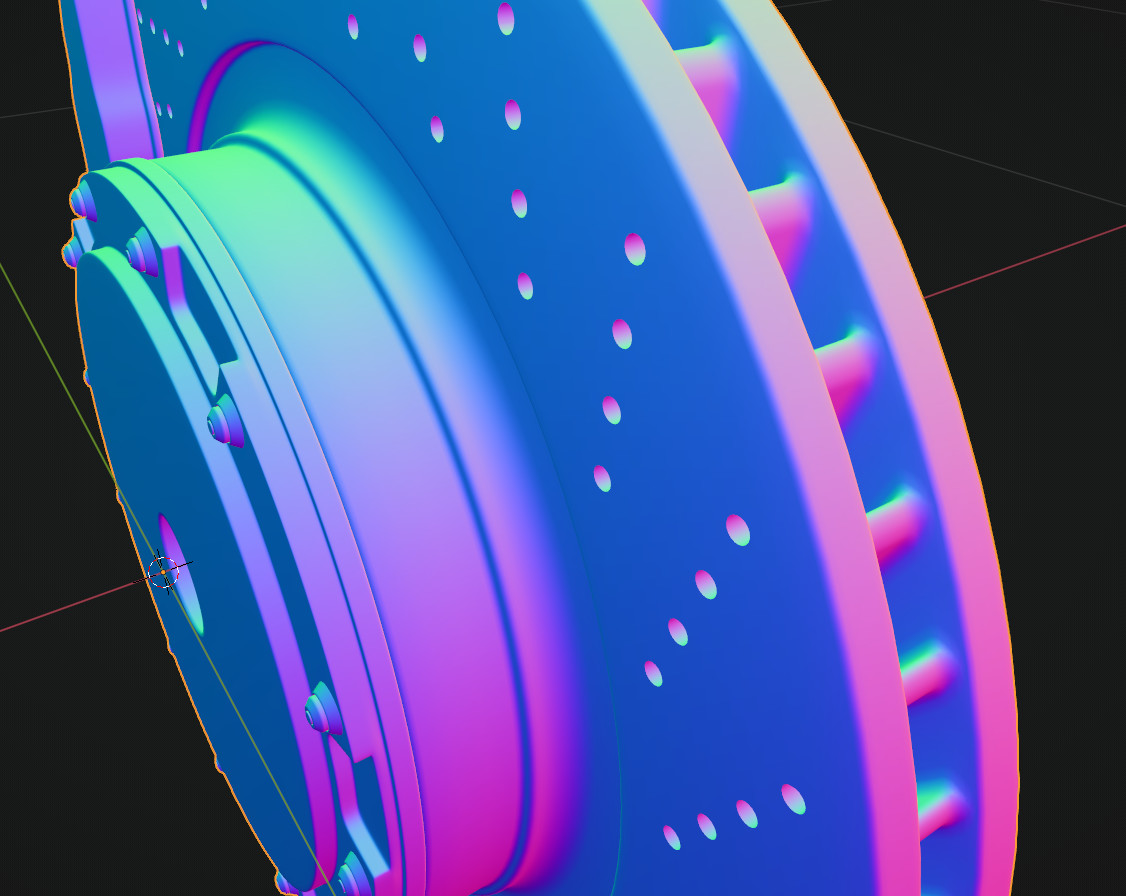 ArtStation - car brake disc 3d model | Resources