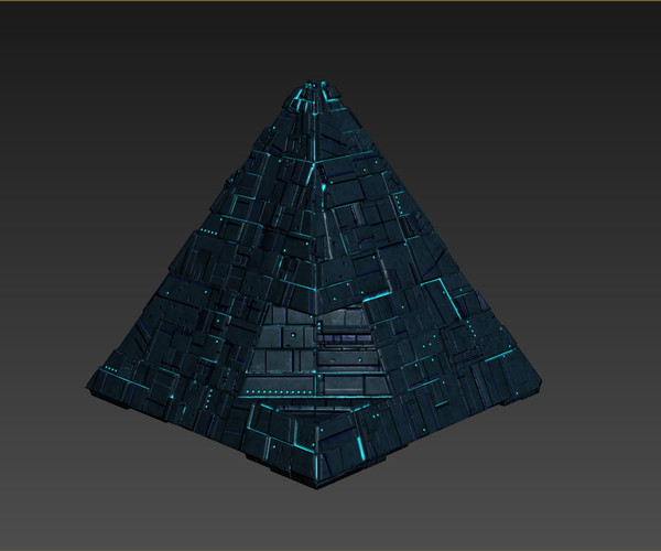 ArtStation - Spaceship Pyramid sci fi | Game Assets
