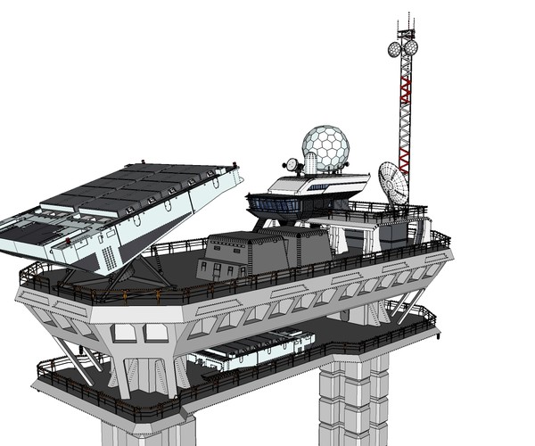 ArtStation - radar platform 1 | Resources