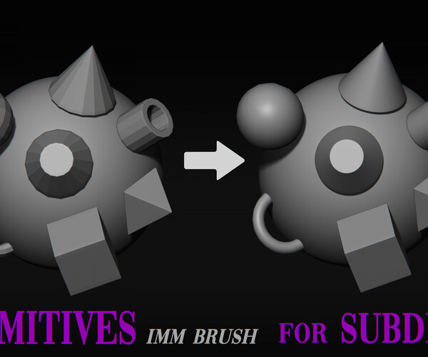 ArtStation - IMM Primitives for Subdiv | Brushes