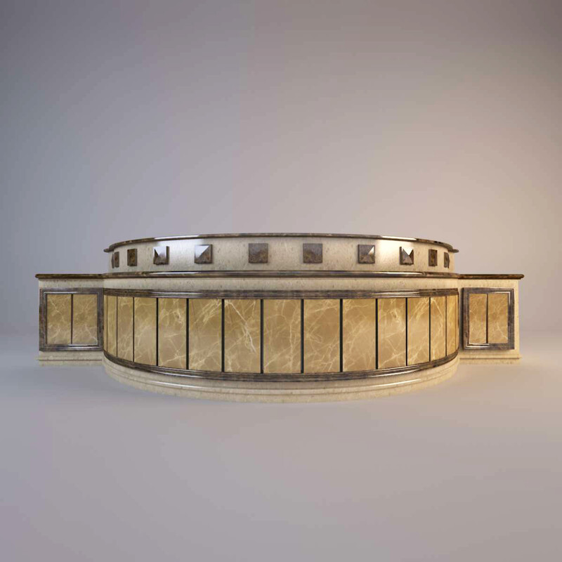 ArtStation - Reception Counter 3D model | Resources