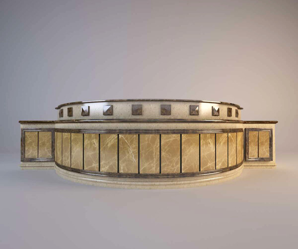 ArtStation - Reception Counter 3D model | Resources