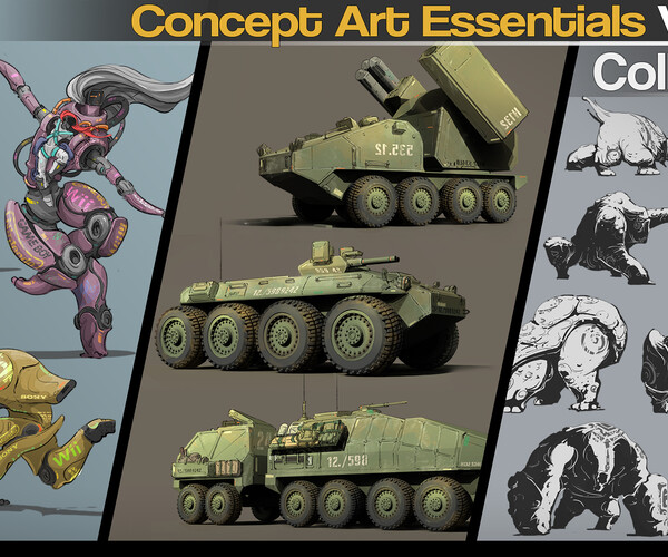 ArtStation - Concept Art Essentials Collection Vol.1-12 | Tutorials