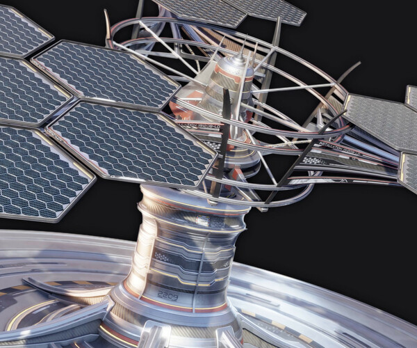 ArtStation - Sci-Fi Solar Array #01 | Resources