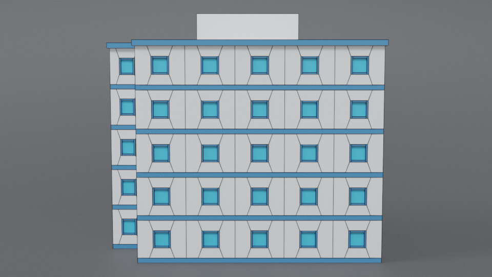 ArtStation - Low Poly Cartoon Hospital | Game Assets