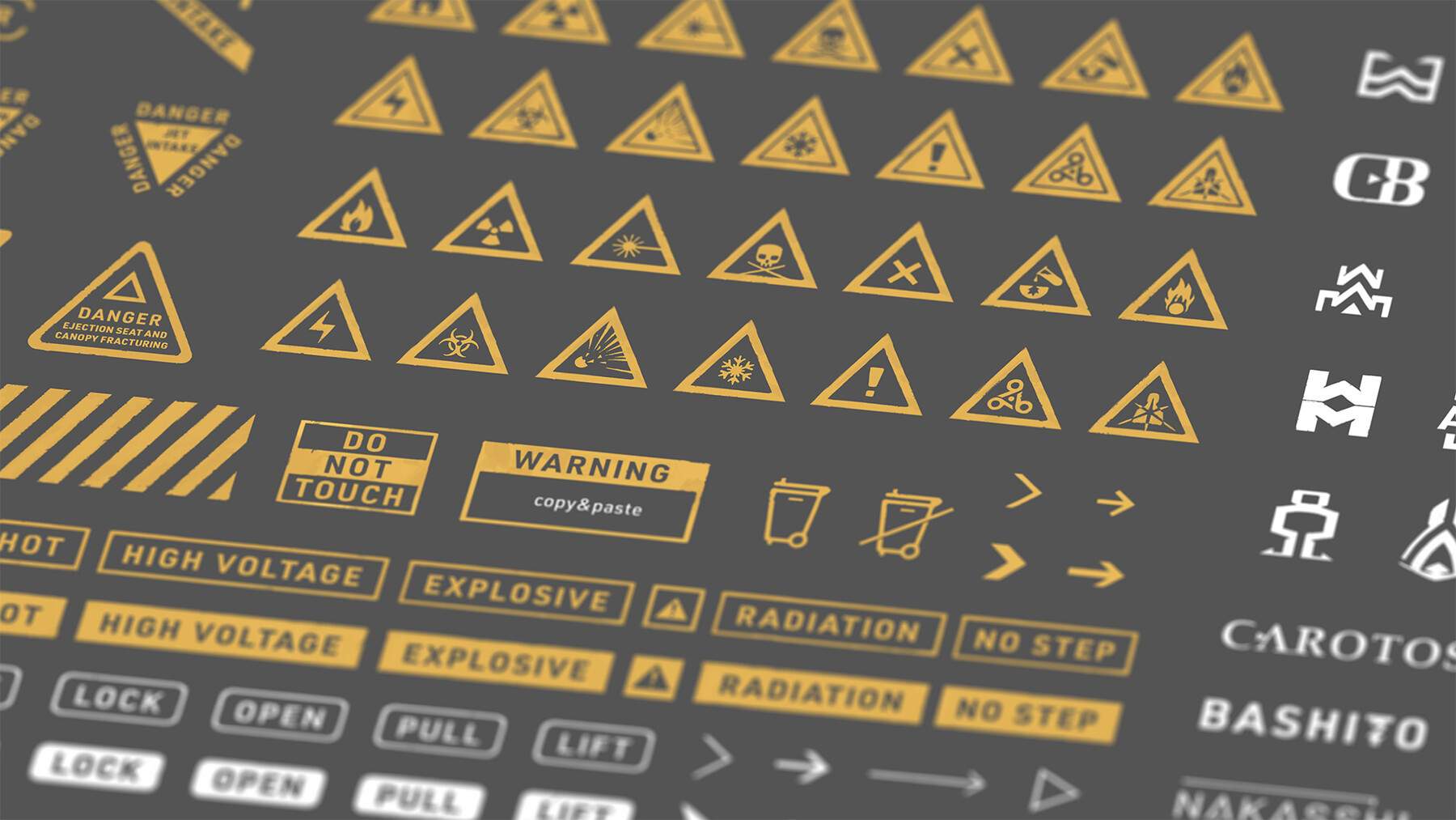 ArtStation - Hand-drawn Decals Vol. 2 | Game Assets