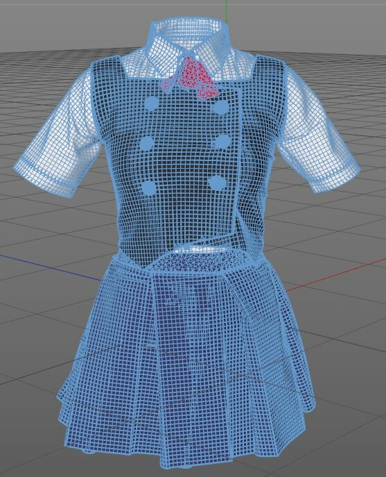 ArtStation - Japanese School Girl Costume | Resources