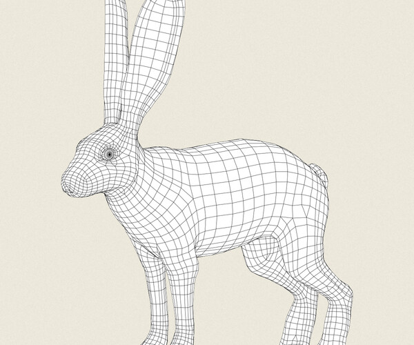 ArtStation - Rabbit Low Poly PBR Ready 3D Model | Game Assets