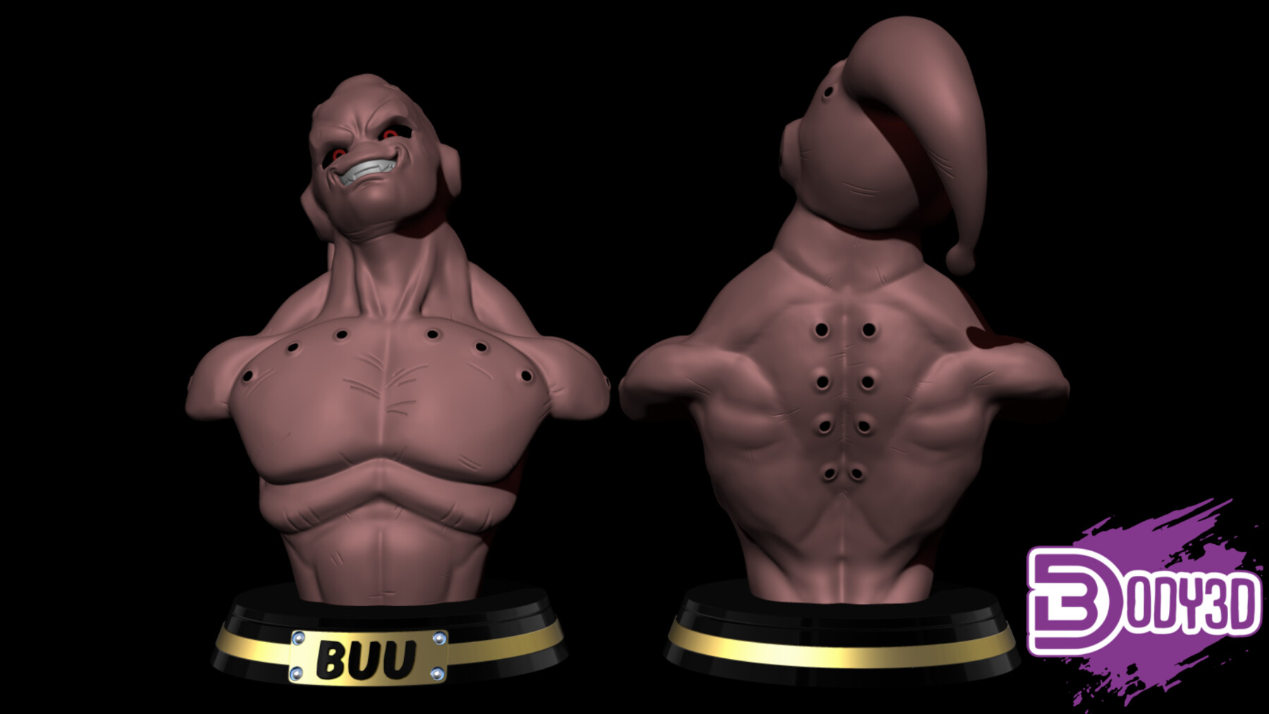 ArtStation - Super Buu Bust 1-1 Scale - Dragon Ball | Resources