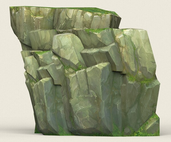 ArtStation - Game Ready Stone Cliff 17 | Game Assets