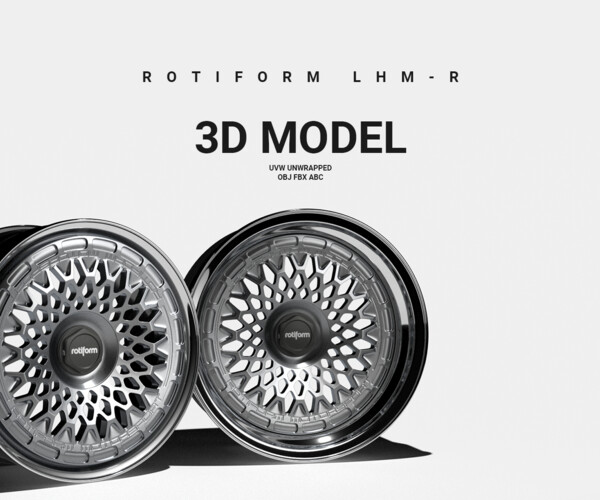 ArtStation - Rotiform LHM-R Front and Rear Wheel Pack // 3D Model ...