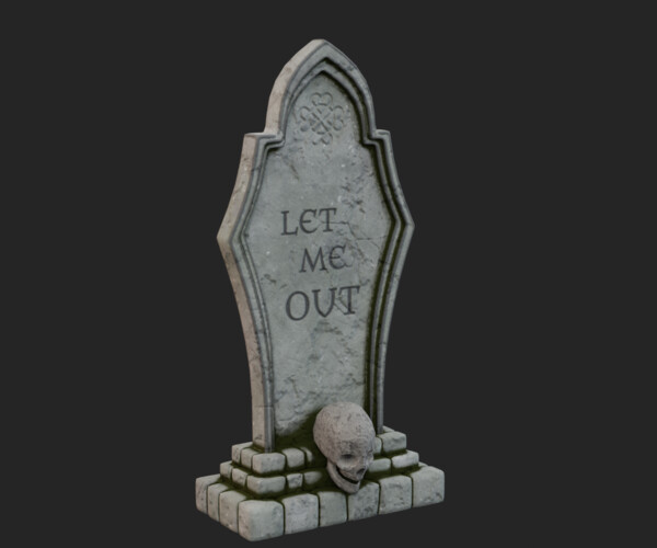 ArtStation - Headstone 3D Model | Game Assets
