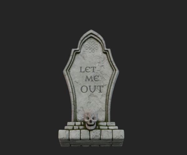ArtStation - Headstone 3D Model | Game Assets