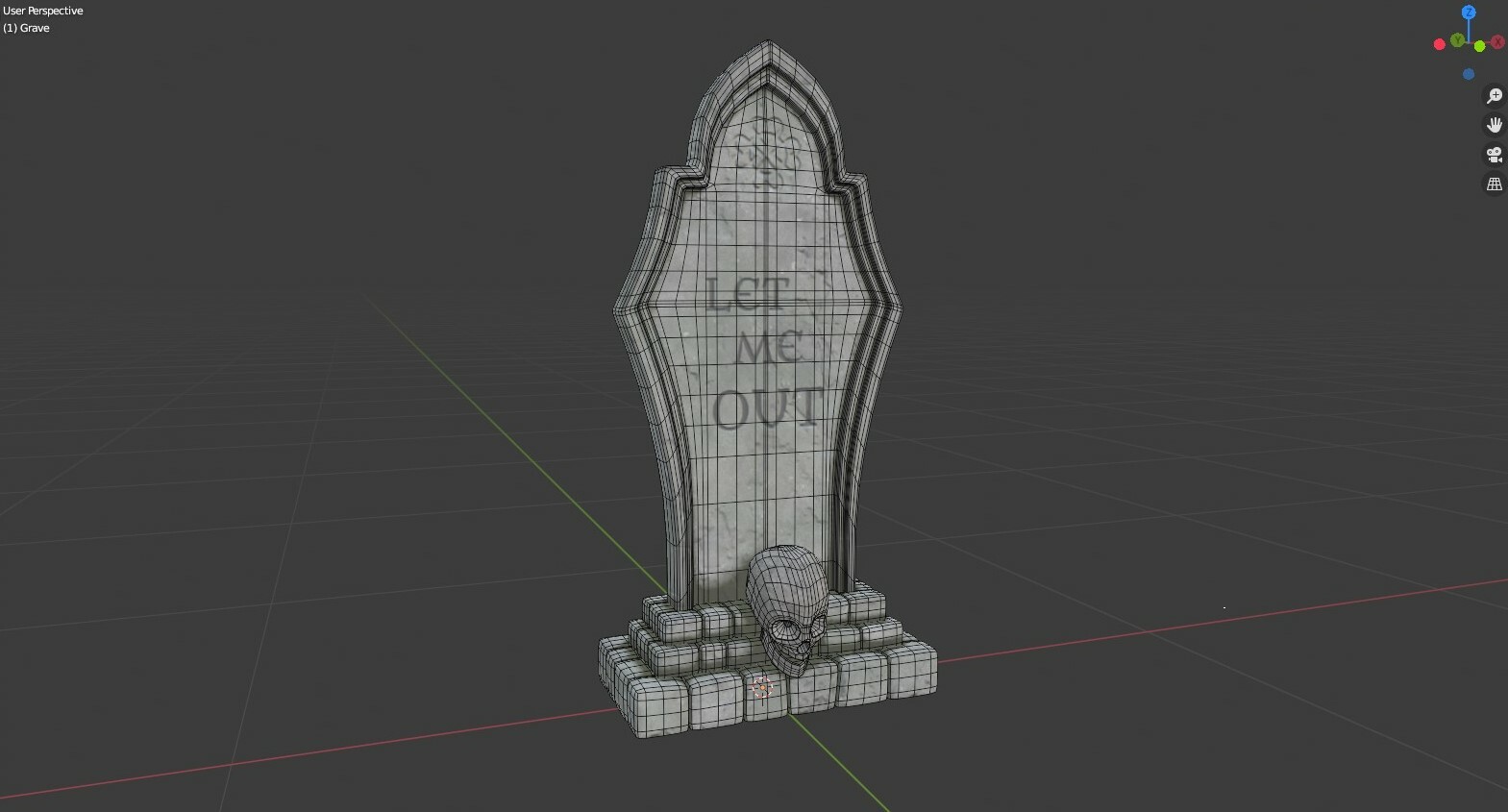 ArtStation - Headstone 3D Model | Game Assets