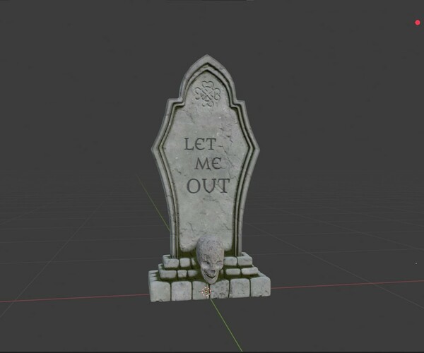 ArtStation - Headstone 3D Model | Game Assets