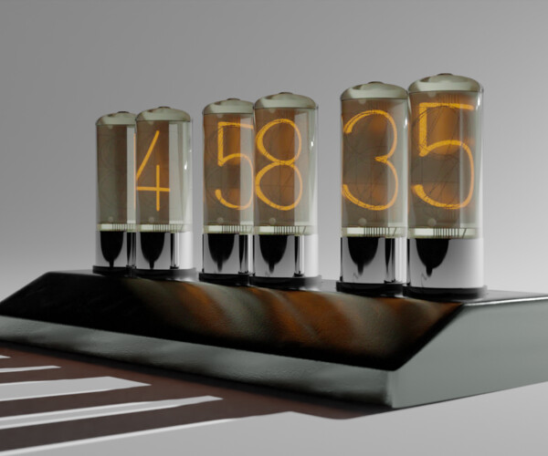 ArtStation - Digitron clock | Resources