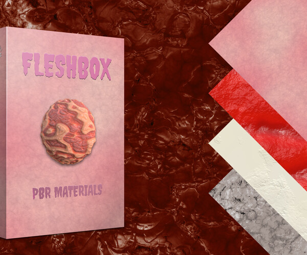 ArtStation - Fleshbox Volume 1 PBR Materials | Game Assets