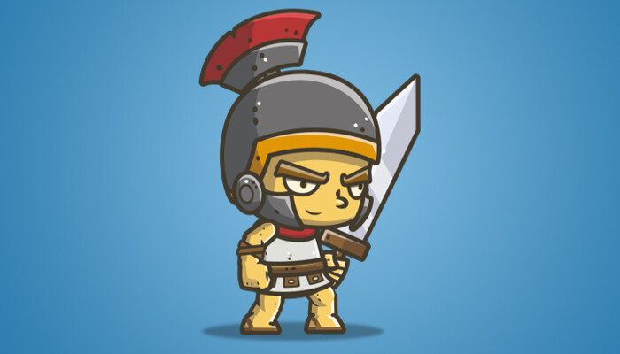 ArtStation - Chibi Knight – The Roman Knight | Game Assets