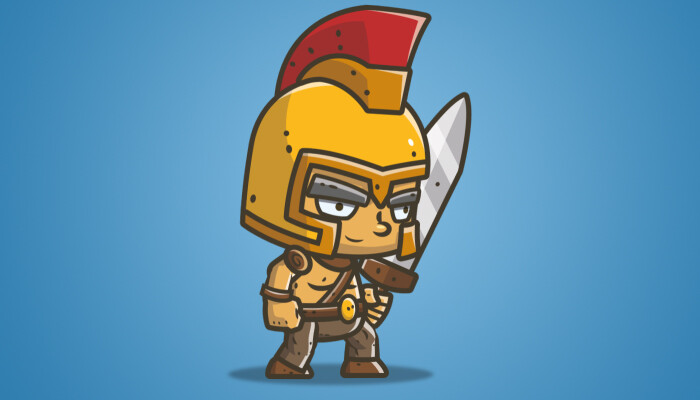 ArtStation - Chibi Knight – The Golden Helmet | Game Assets