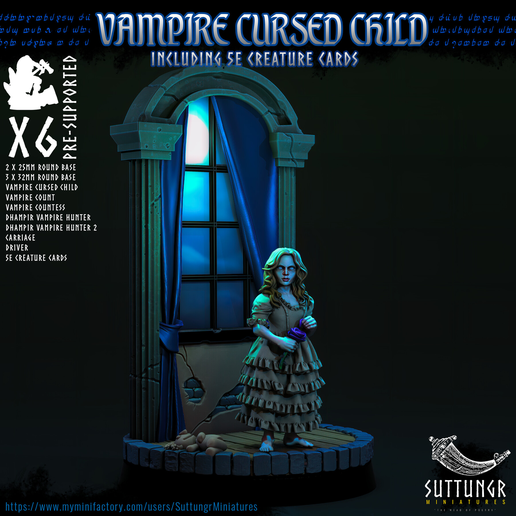 ArtStation - Vampire Court - Pre Supported 3D Print Miniatures | Resources
