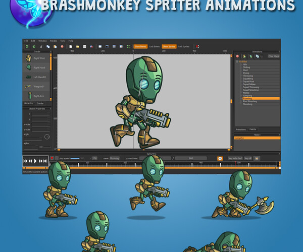 ArtStation - Evil Bot 2D Character Sprite | Game Assets