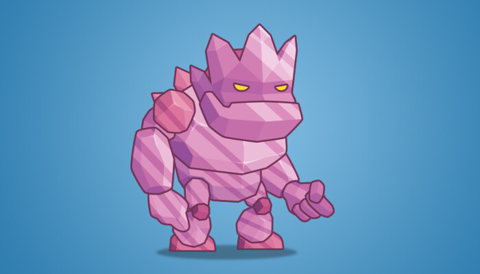 ArtStation - Tiny Crystal Monster 2D Character Sprite | Game Assets