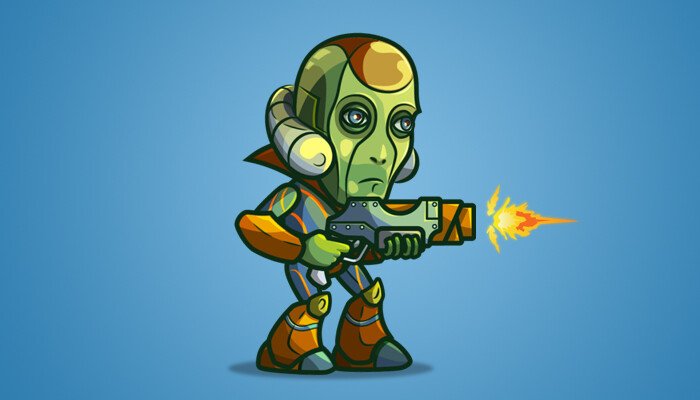 ArtStation - Android Boss 2D Character Sprite | Game Assets