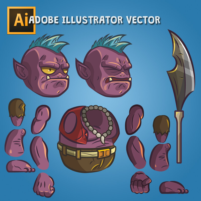 ArtStation - Dungeon Guard 2D Character Sprite | Game Assets
