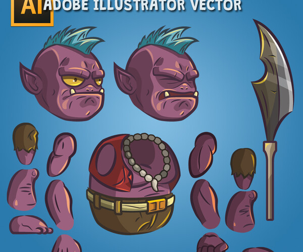 ArtStation - Dungeon Guard 2D Character Sprite | Game Assets