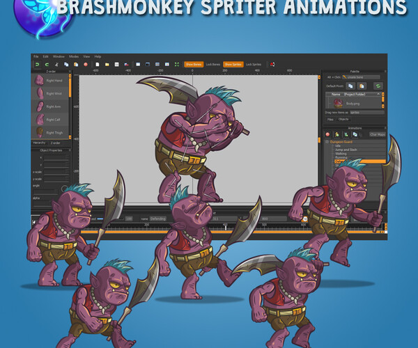ArtStation - Dungeon Guard 2D Character Sprite | Game Assets