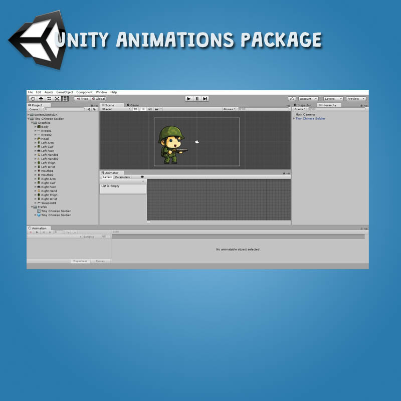ArtStation - Tiny Chinese Soldier 2D Character Sprite | Game Assets