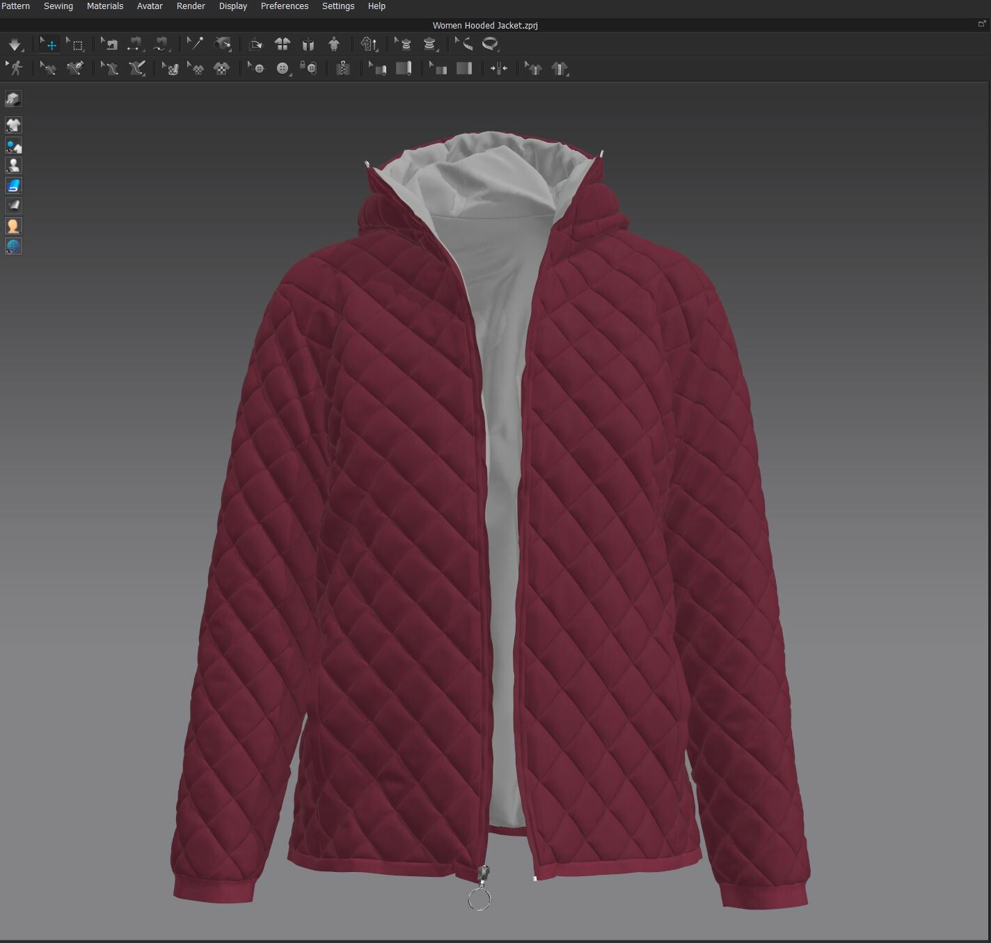 ArtStation - Women Hooded Jacket , marvelous designer,clo3d | Resources
