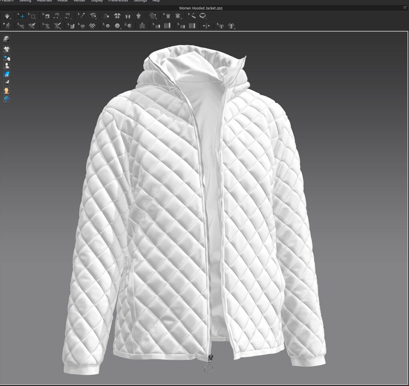 ArtStation - Women Hooded Jacket , marvelous designer,clo3d | Resources