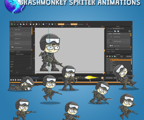 ArtStation - Christopher The Police 2D Character Sprite | Game Assets