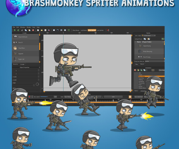 ArtStation - Tom The Police 2D Character Sprite | Game Assets