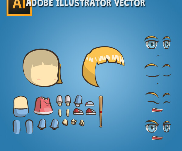 ArtStation - Jane Adventurous Girl 2D Character Sprite | Game Assets