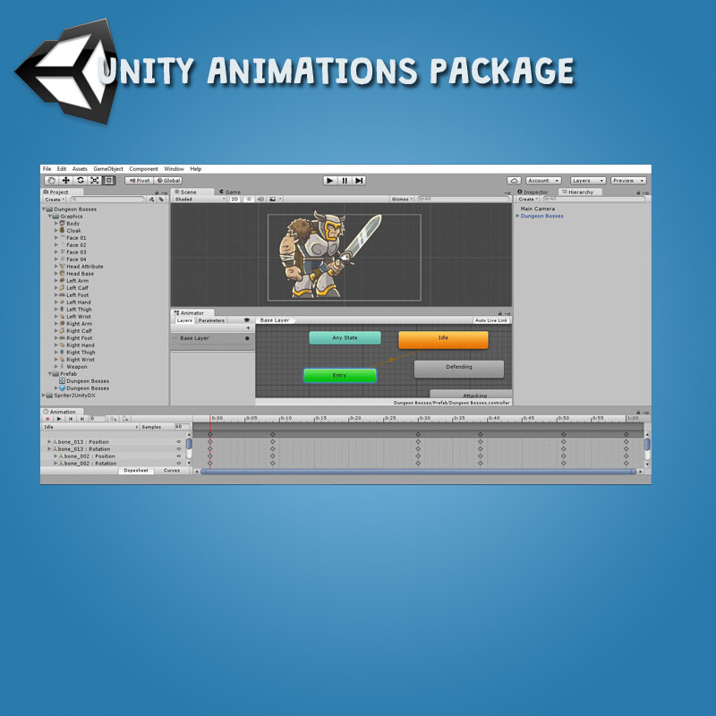 ArtStation - Dungeon Boss 2D Character Sprite | Game Assets