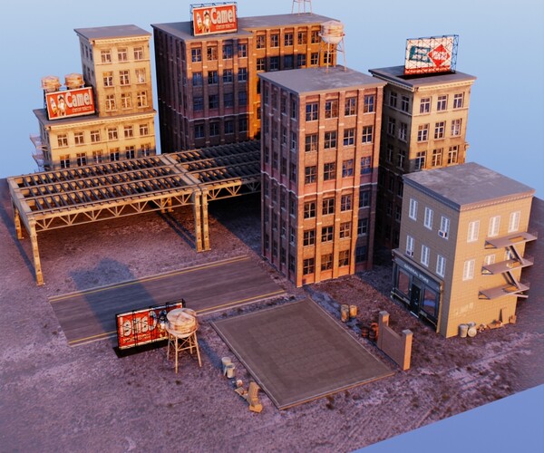 ArtStation - Mafia 1940's Modular Assets | Resources