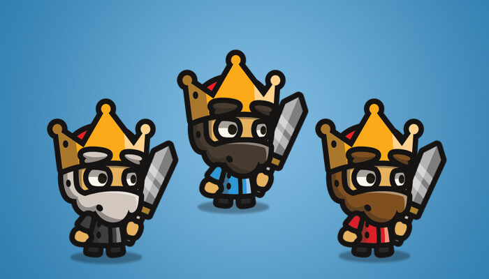 ArtStation - Tiny Style Character – King 2D Character Sprite | Game Assets