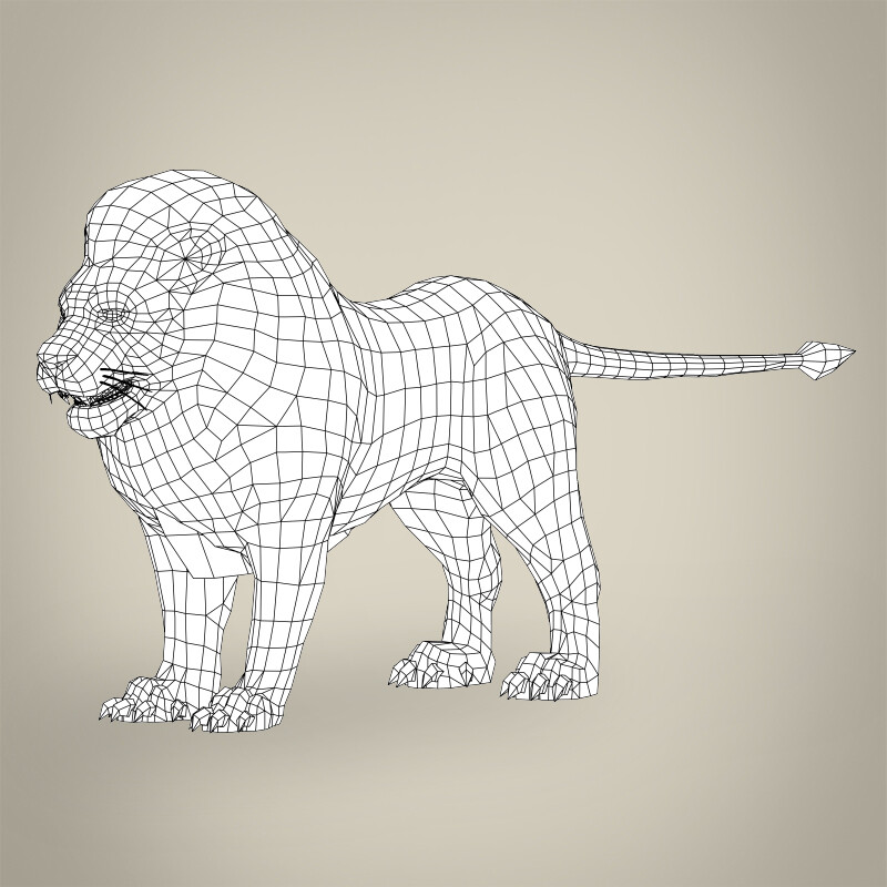 ArtStation - Game Ready Lion | Game Assets