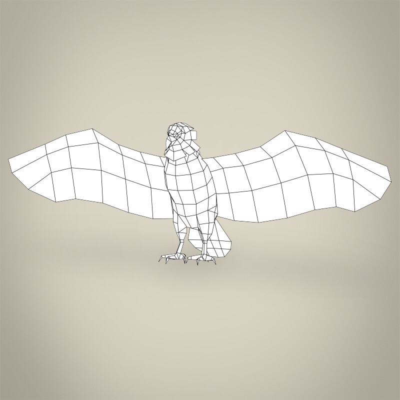 ArtStation - Low Poly Eagle | Game Assets