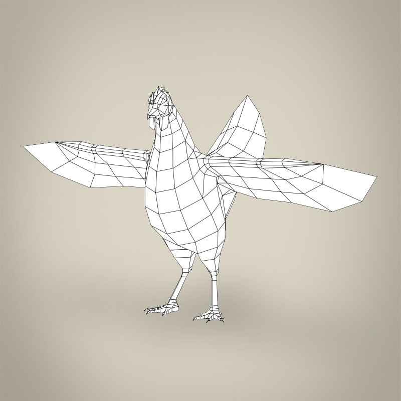 ArtStation - Game Ready Realistic Hen | Game Assets