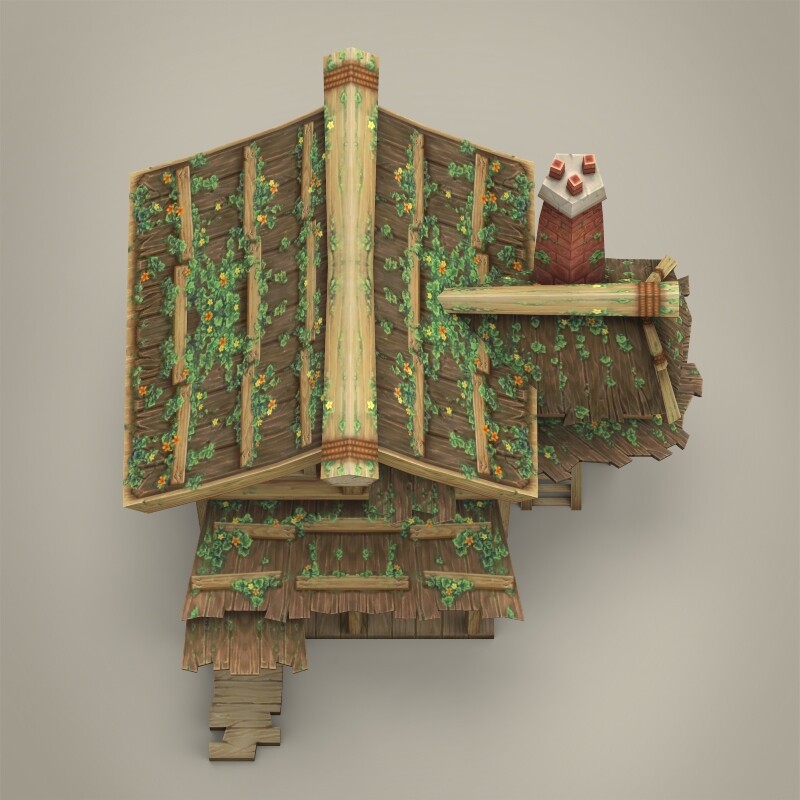 ArtStation - Game Ready Wooden House | Game Assets