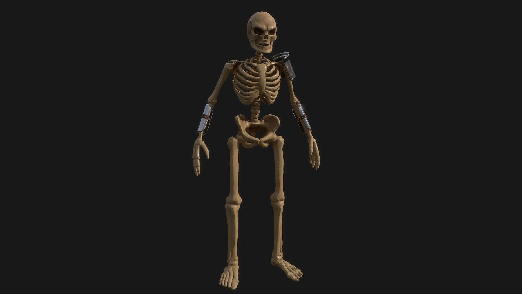 ArtStation - Skeleton Warrior Low-poly 3D model | Game Assets