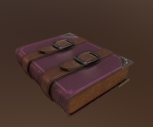 ArtStation - Leather Book | Game Assets