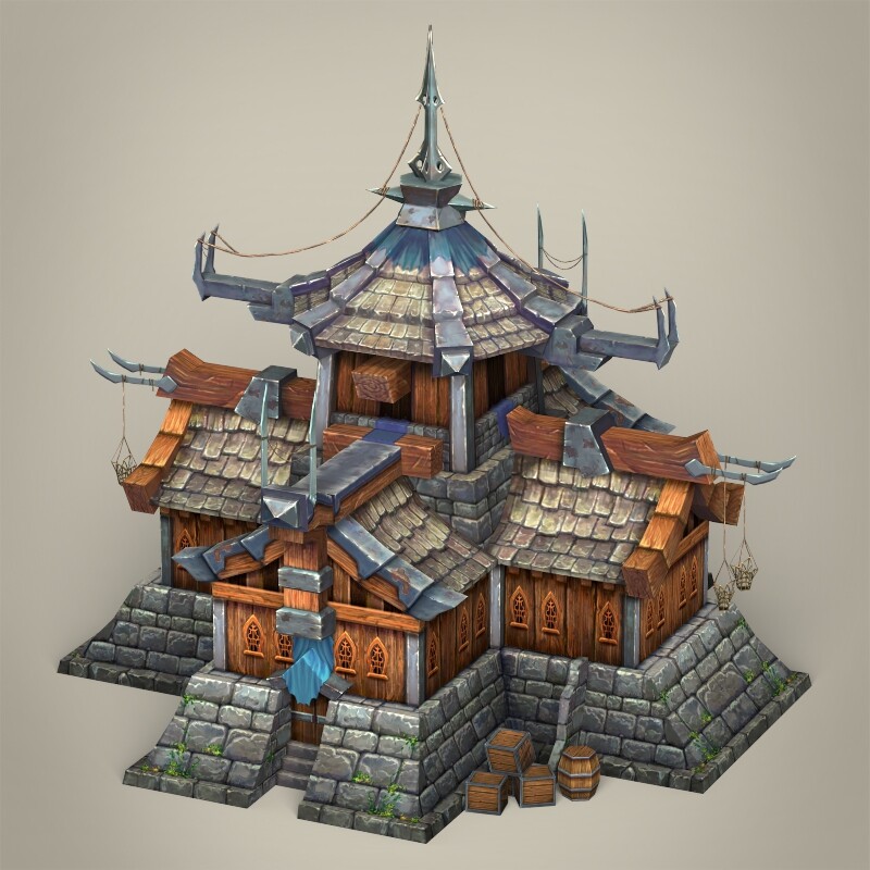 ArtStation - Game Ready Fantasy Medieval House | Game Assets
