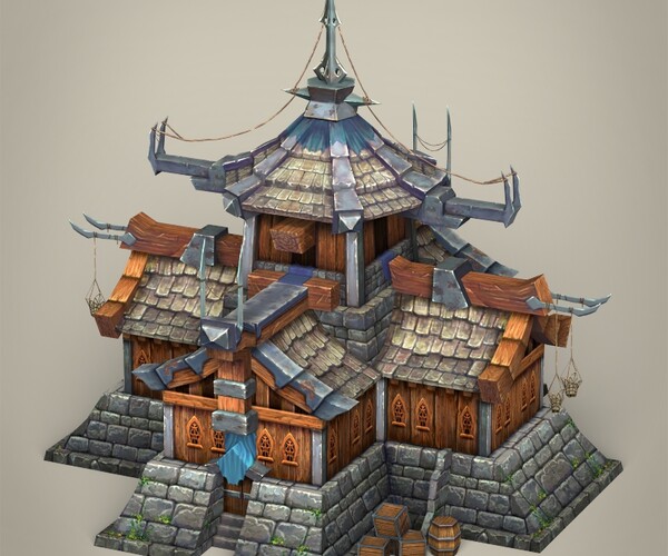 ArtStation - Game Ready Fantasy Medieval House | Game Assets