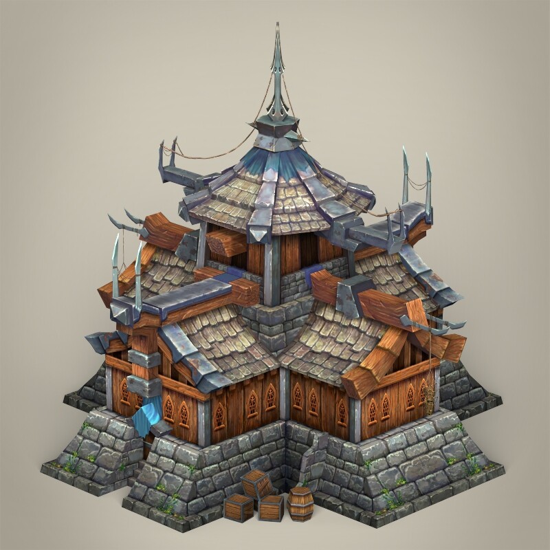 ArtStation - Game Ready Fantasy Medieval House | Game Assets